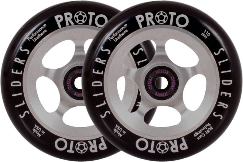 Proto Wheels Slider 110mm black on raw – X-World skateshop